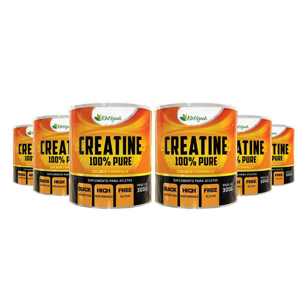 Kit 6x Creatina 100 Pura Monohidratada 300g Katiguá Comprar Aqui
