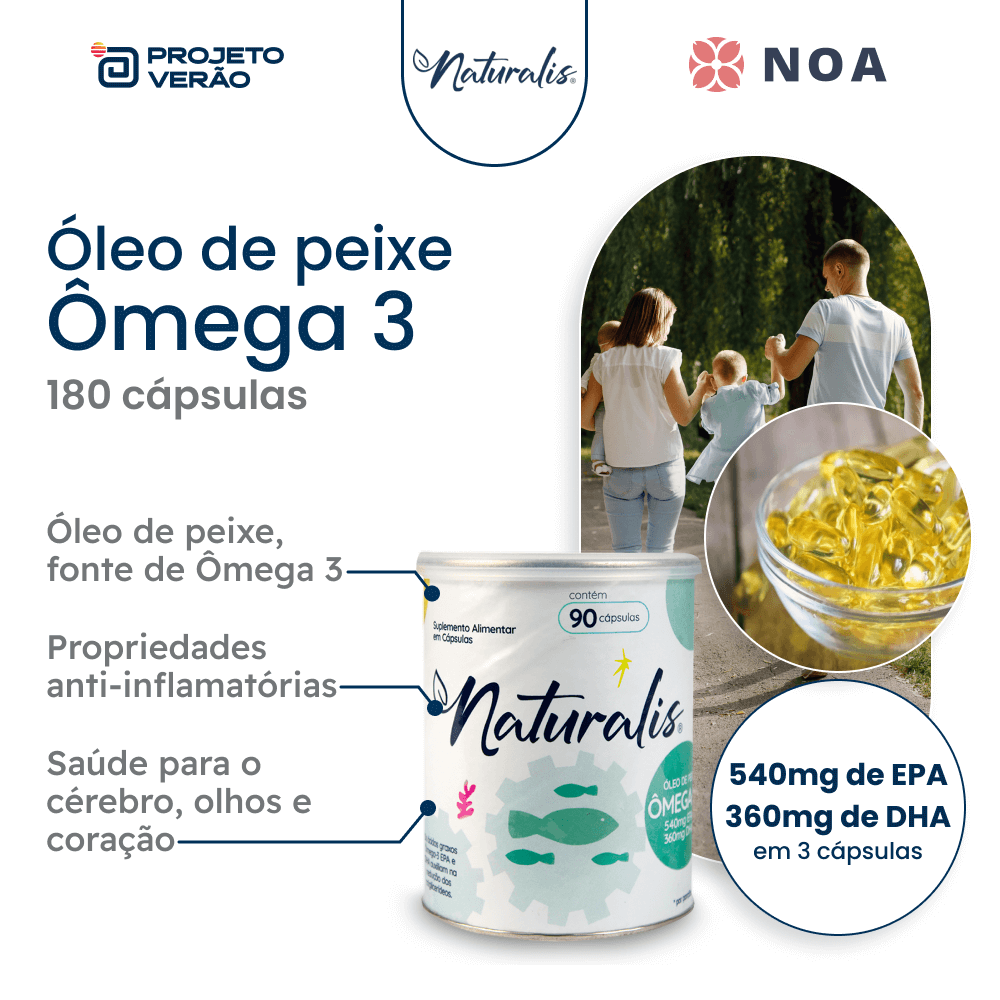 Kit 3x Óleo de Peixe Ômega-3 Tradicional 90 Cápsulas - Naturalis ...